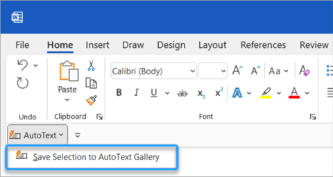 How to Build AutoText Gallery in MS Word